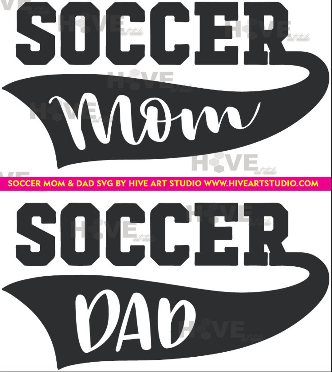 Soccer Mom & Dad SVG, Instant, Digital Download, for Silhouette, Cricut ...
