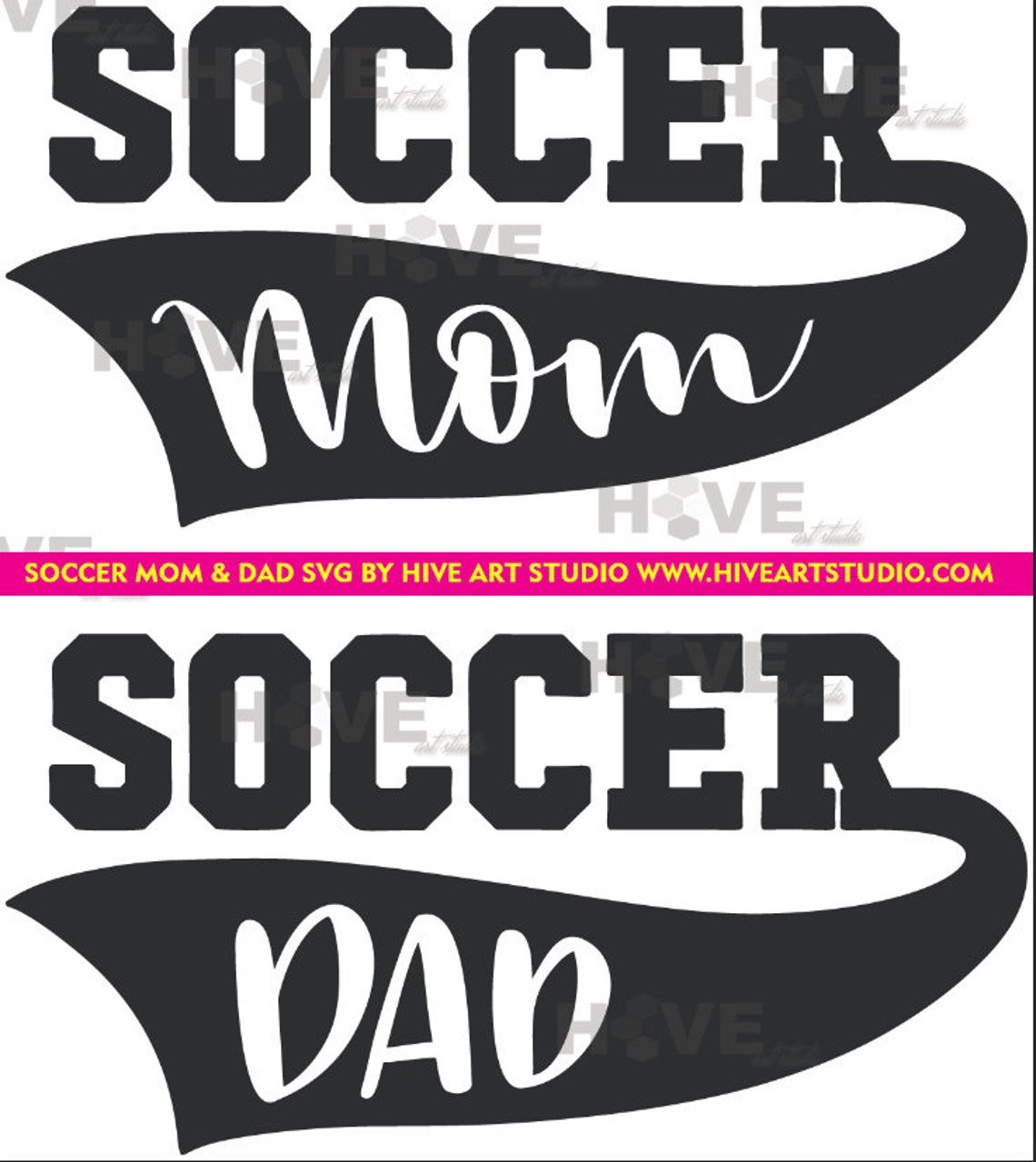 Soccer Mom & Dad SVG, Instant, Digital Download, for Silhouette, Cricut ...