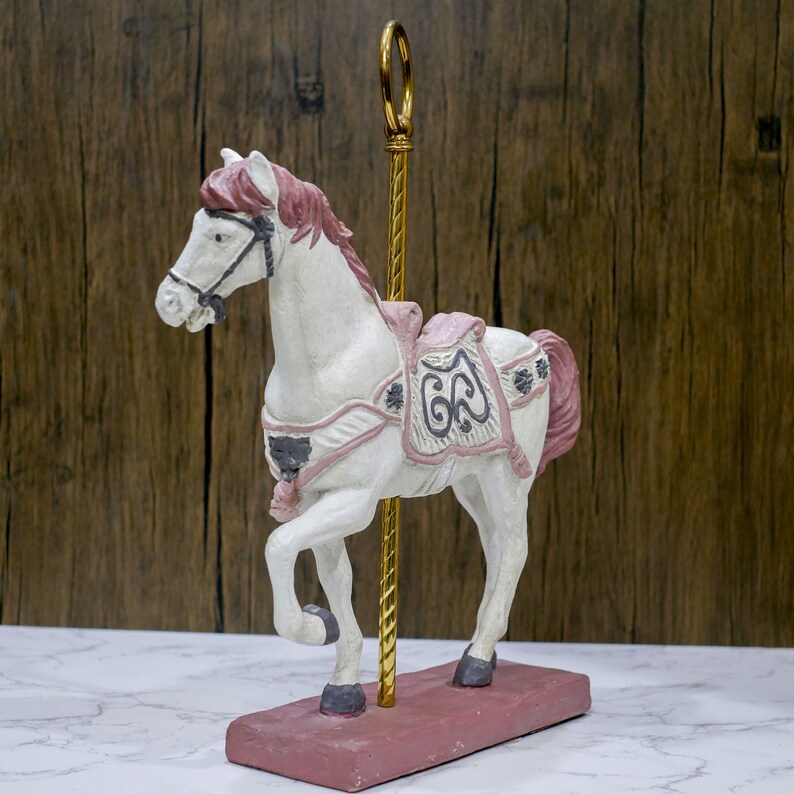 15.5" Vintage Austin Productions 1983 Carousel Horse Sculpture Statue ...
