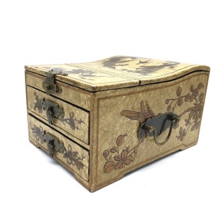 Vintage Chinese Jewelry Box: Keepsake Storage With Mirror, 7.75" - Etsy