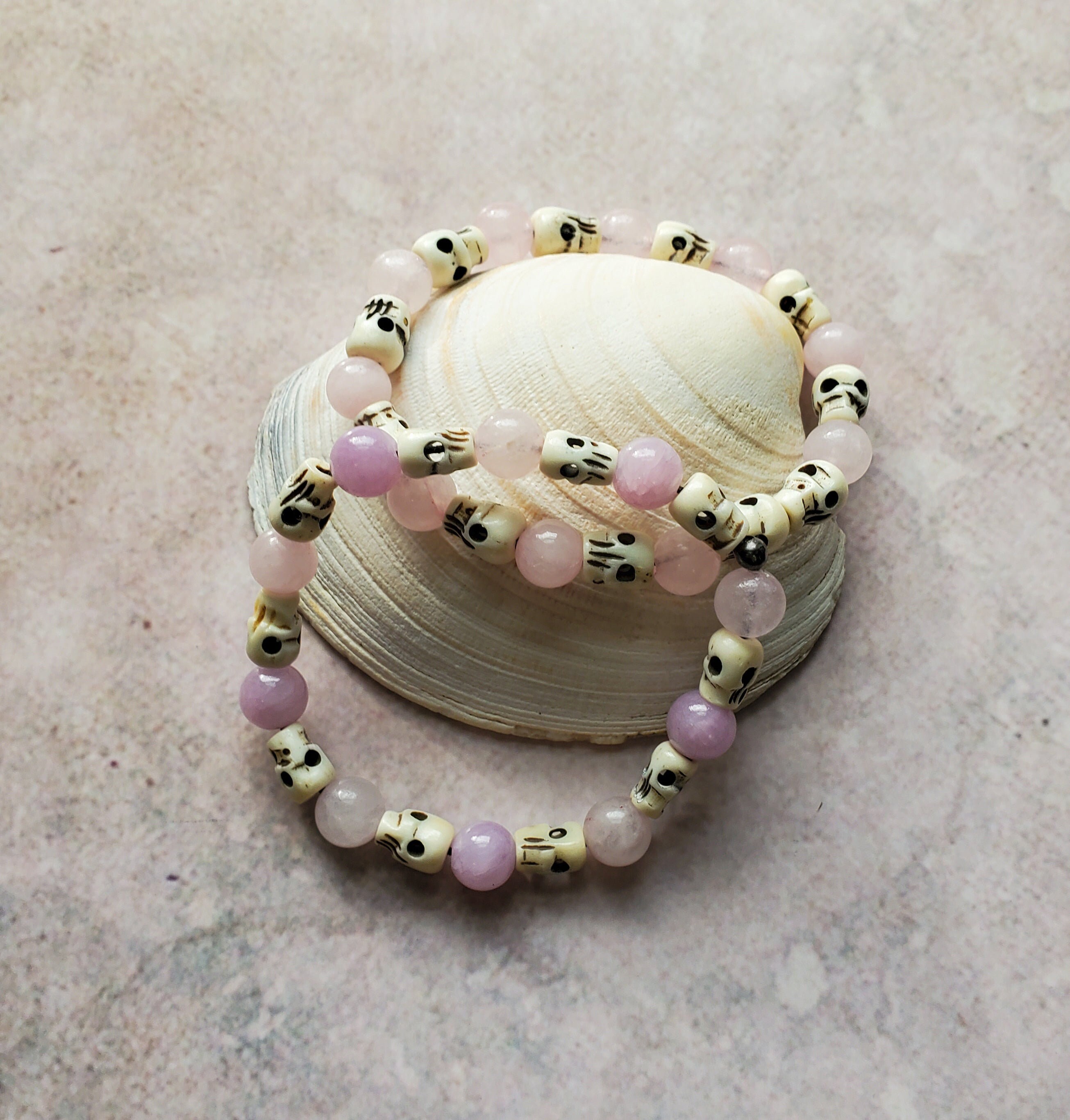 Kali Bracelet Set Hindu Goddess Skull Beads Gemstone Jewelry - Etsy