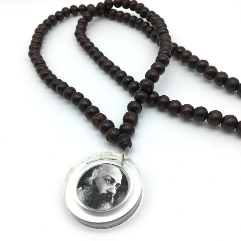 ORIGINAL OSHO Bhagavan Rajneesh Mala pour la méditation Bois | Etsy