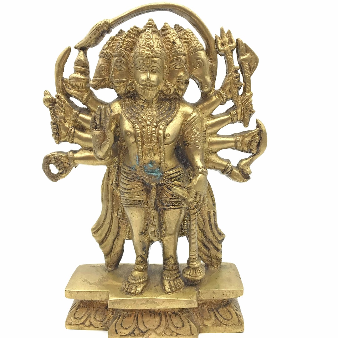 Panchmukhi Hanuman Religious Statue Murti Monkey God 7.7 India - Etsy