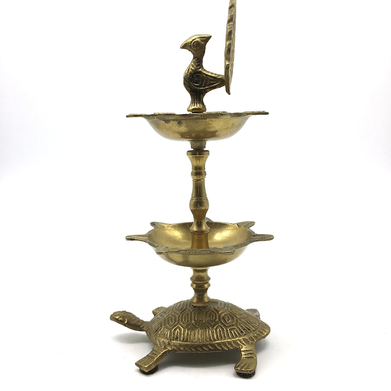 Handcrafted Brass Diya Aarti Deepak Lamp Puja Offering - Etsy