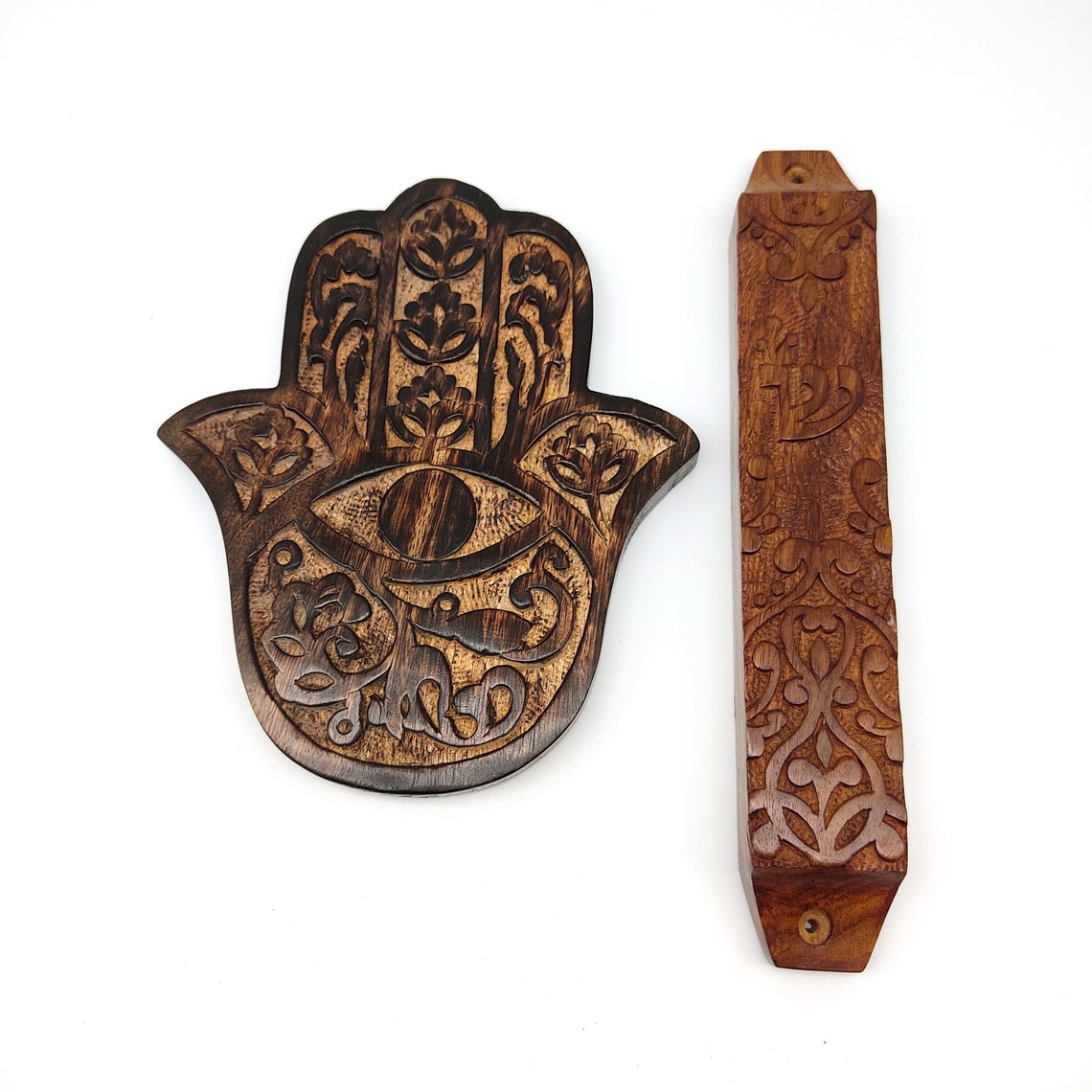 Judaica Wall Decor Home Blessing Gift Set Wooden Handcrafted - Etsy