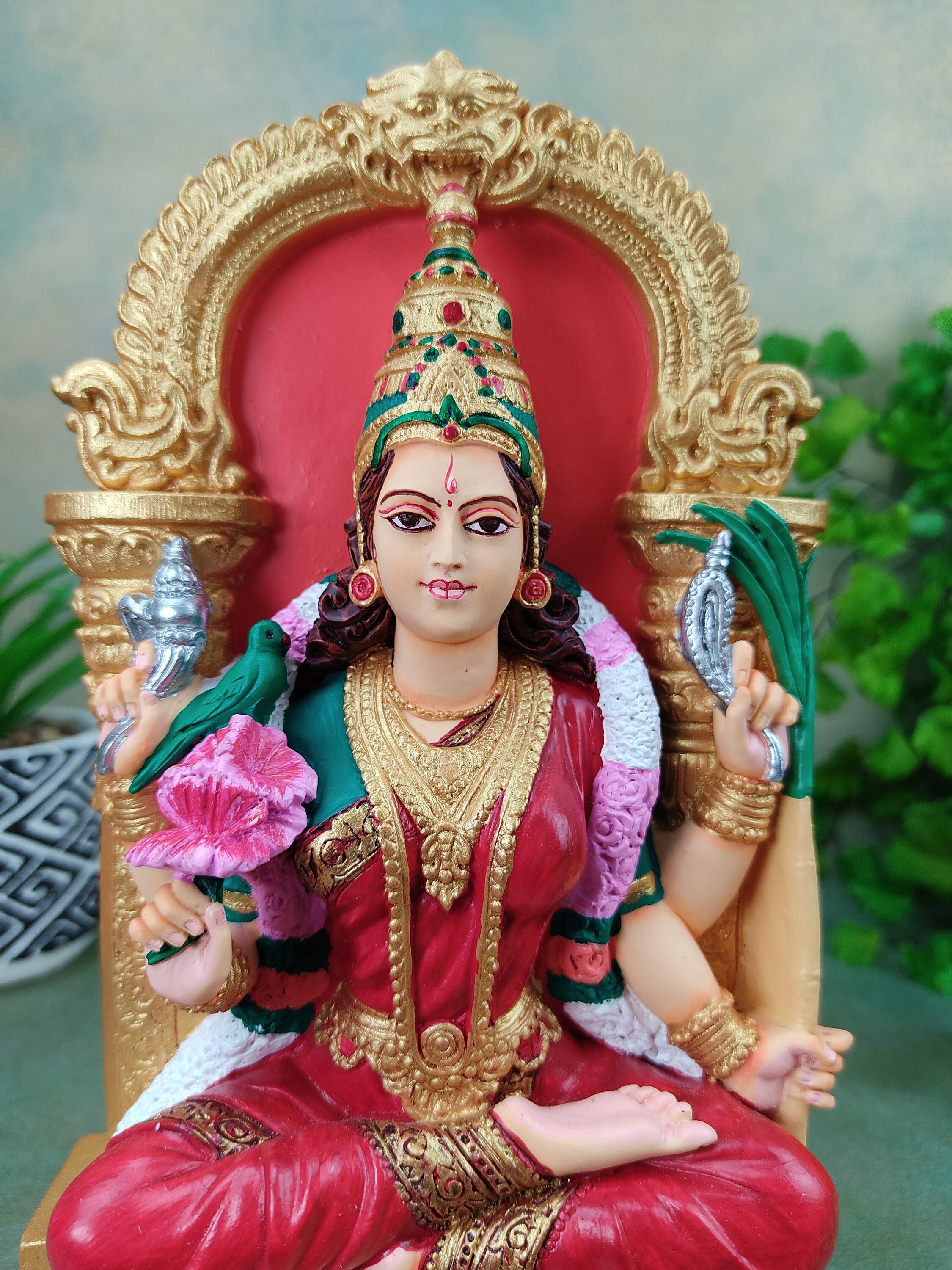 Hindu Goddess Lalitha Statue | Tripura Sundari Lalita Devi Deity - 9.25 ...
