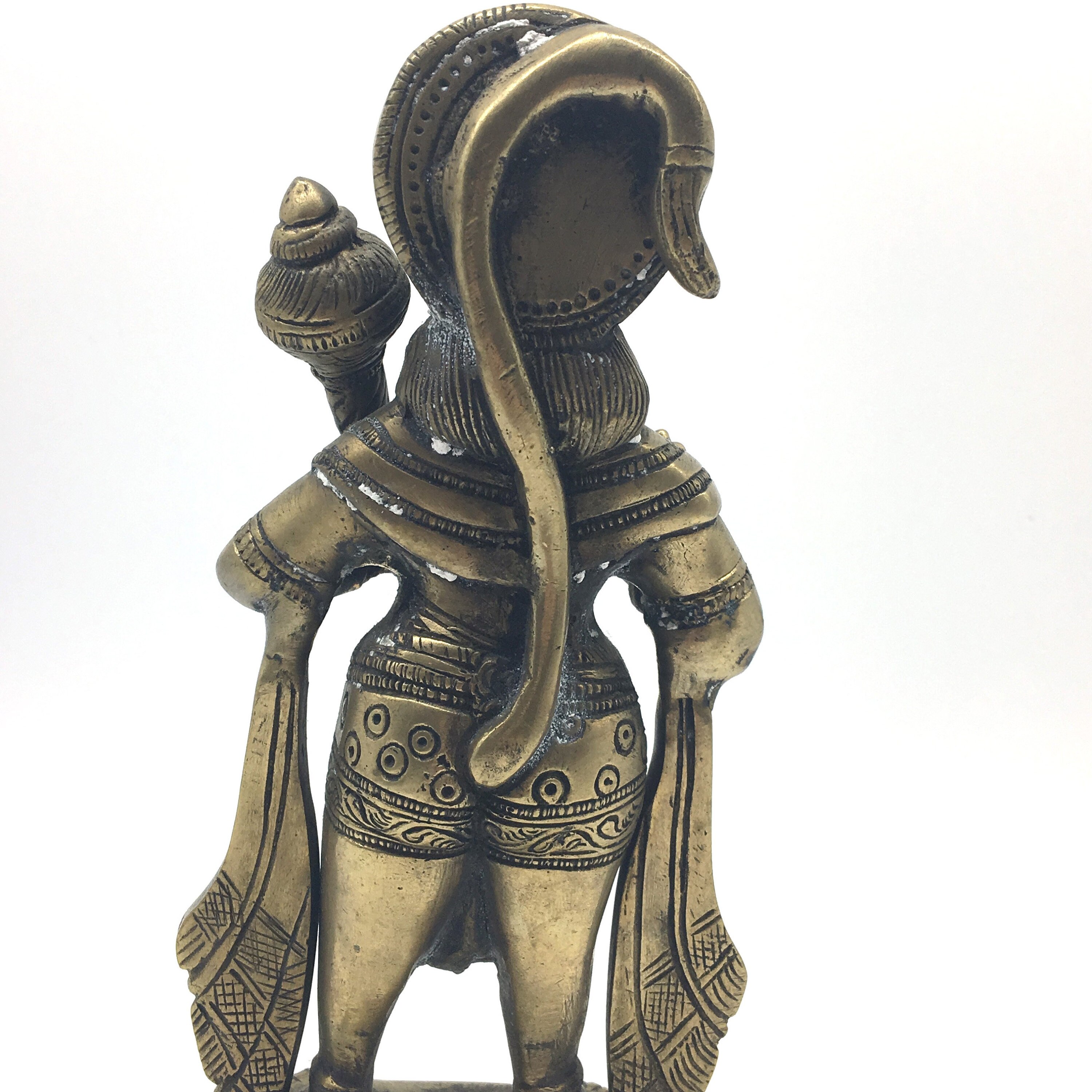 India God Hanuman Hanumanji Murti Statue 8" - Handcrafted Brass Monkey ...