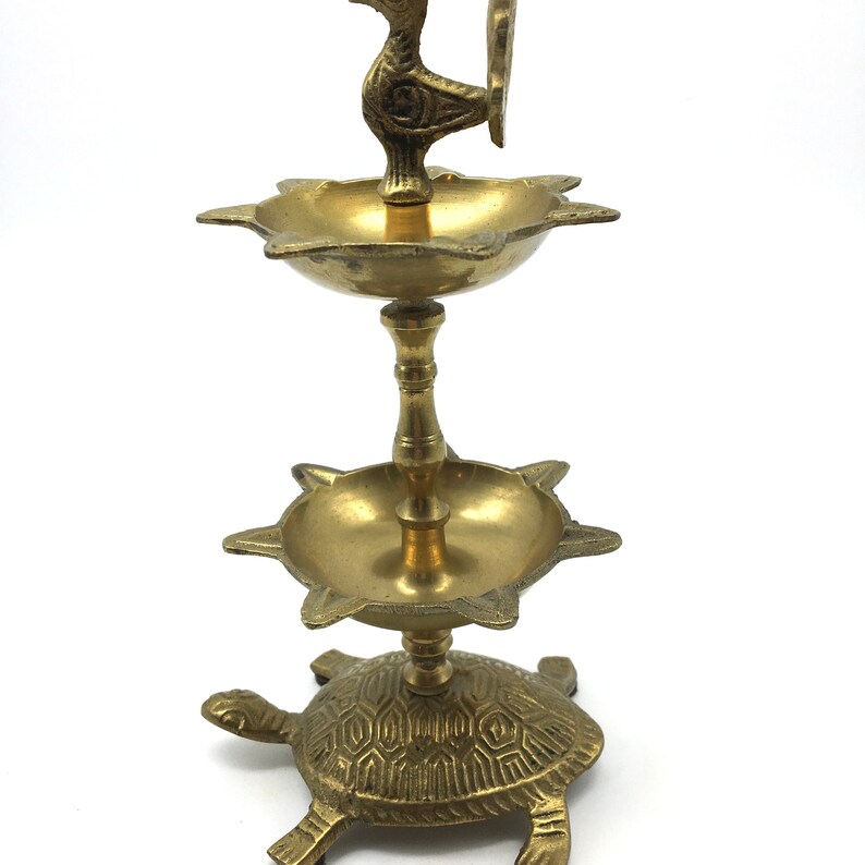 Handcrafted Brass Diya Aarti Deepak Lamp Puja Offering - Etsy