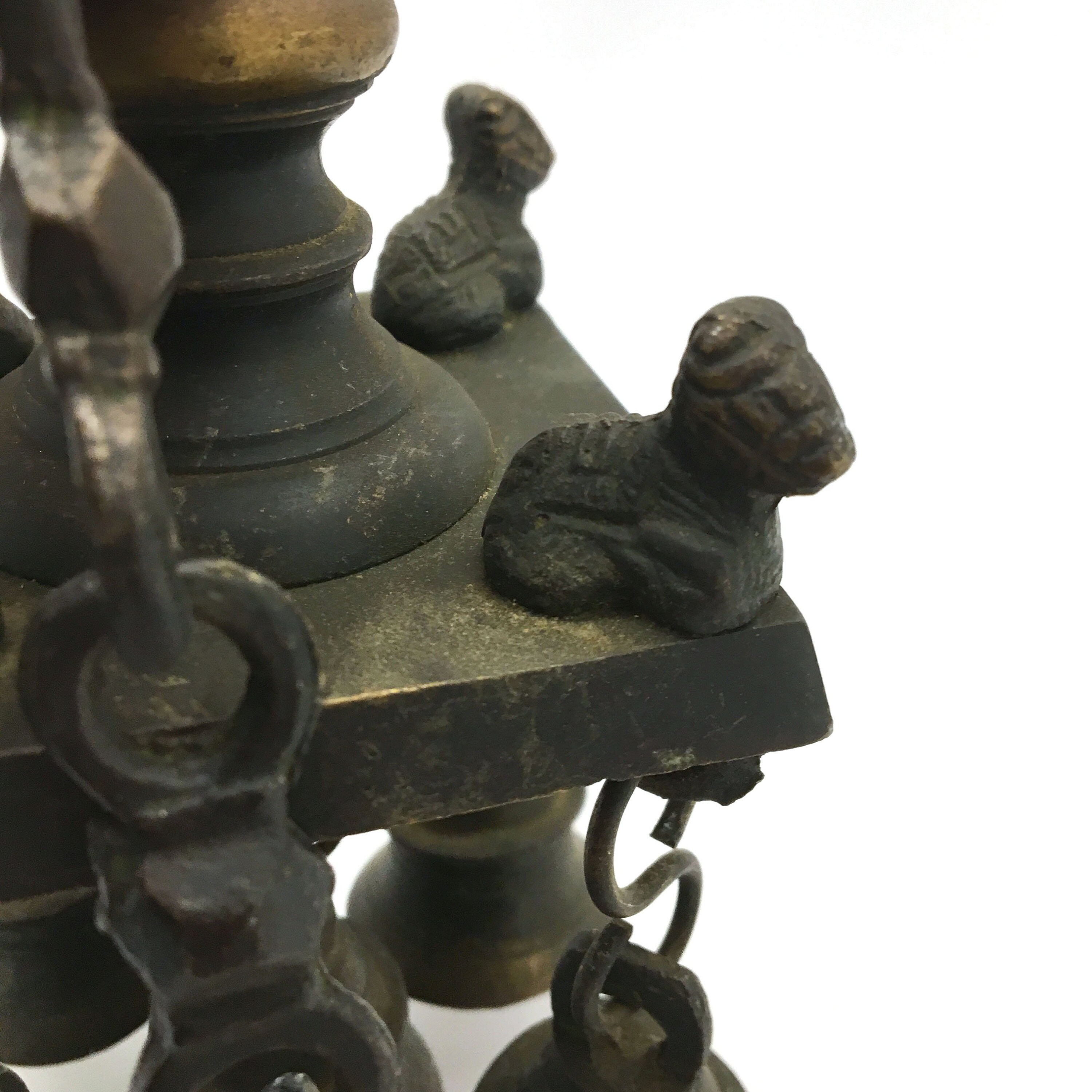 Vintage Brass 5-hanging Bells Decor for Home and Temple | Etsy