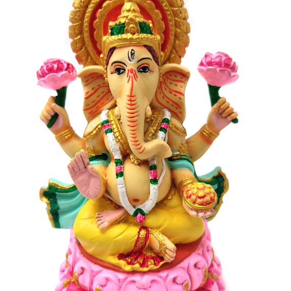 Dibujo Del Dios Elefante Hindú Escultura De Madera De Lord Ganesha