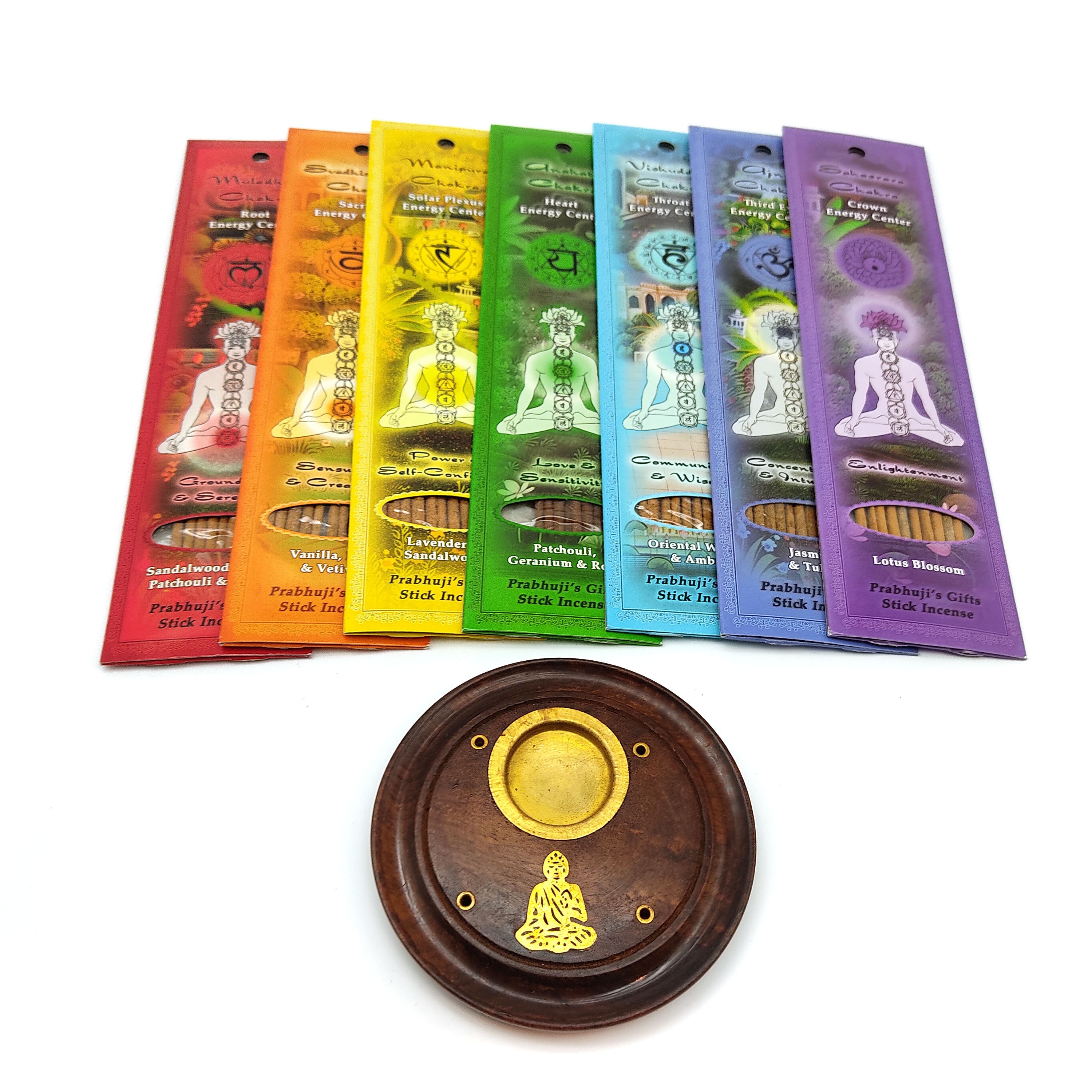 Chakra Stick Incense Set Full Chakra Incense Line 7 Incense | Etsy