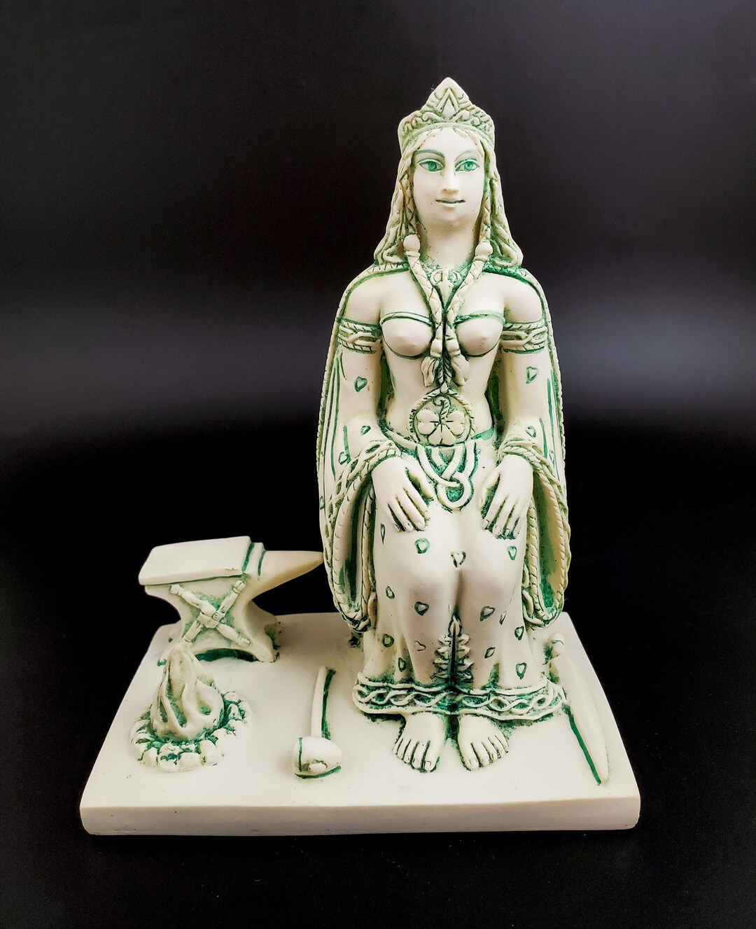Brigid Statue Irish Celtic Goddess Handmade Deity Figurine 6 Vintage ...