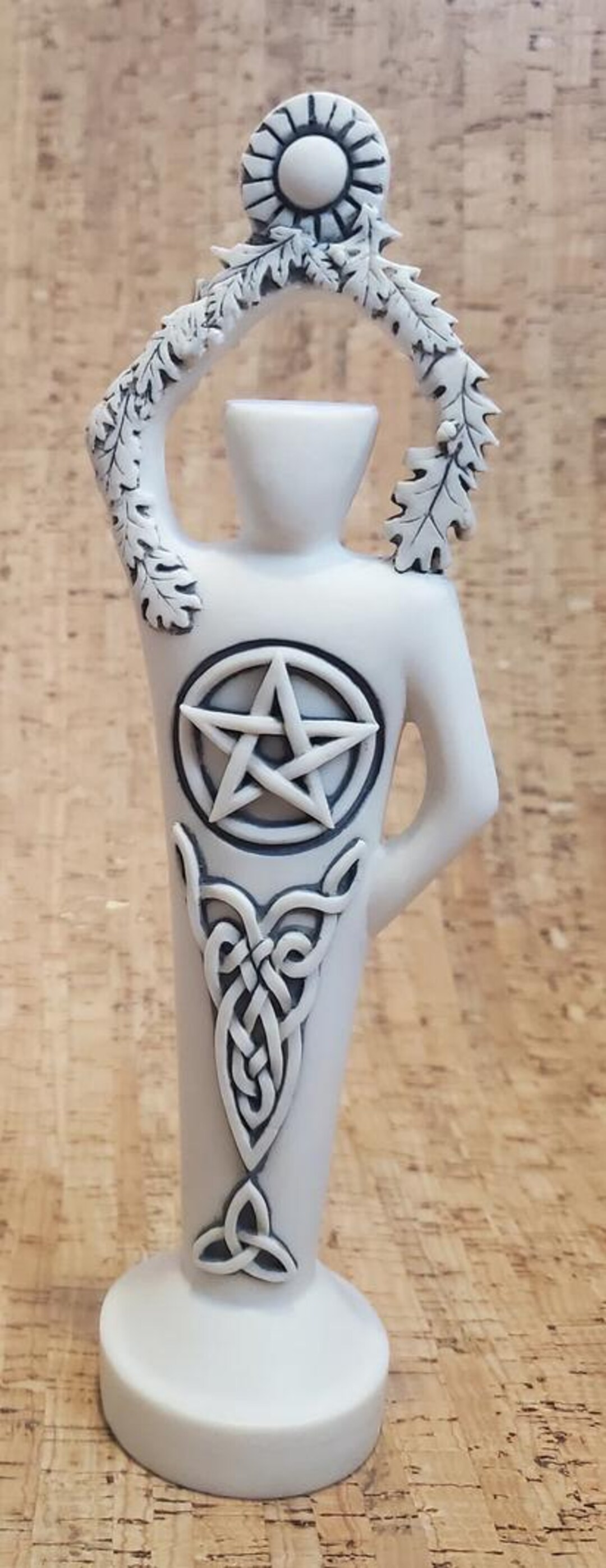 Pentacle God Handmade Signed Statue Wicca Altar Shrine Home Decor Gift ...
