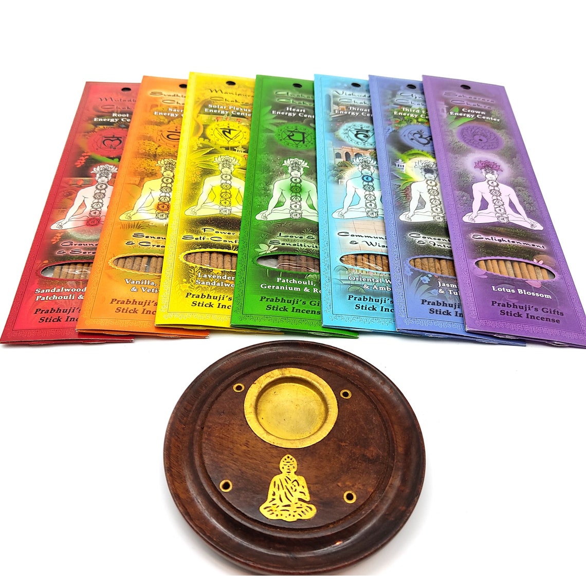 Chakra Stick Incense Set Full Chakra Incense Line 7 Incense | Etsy