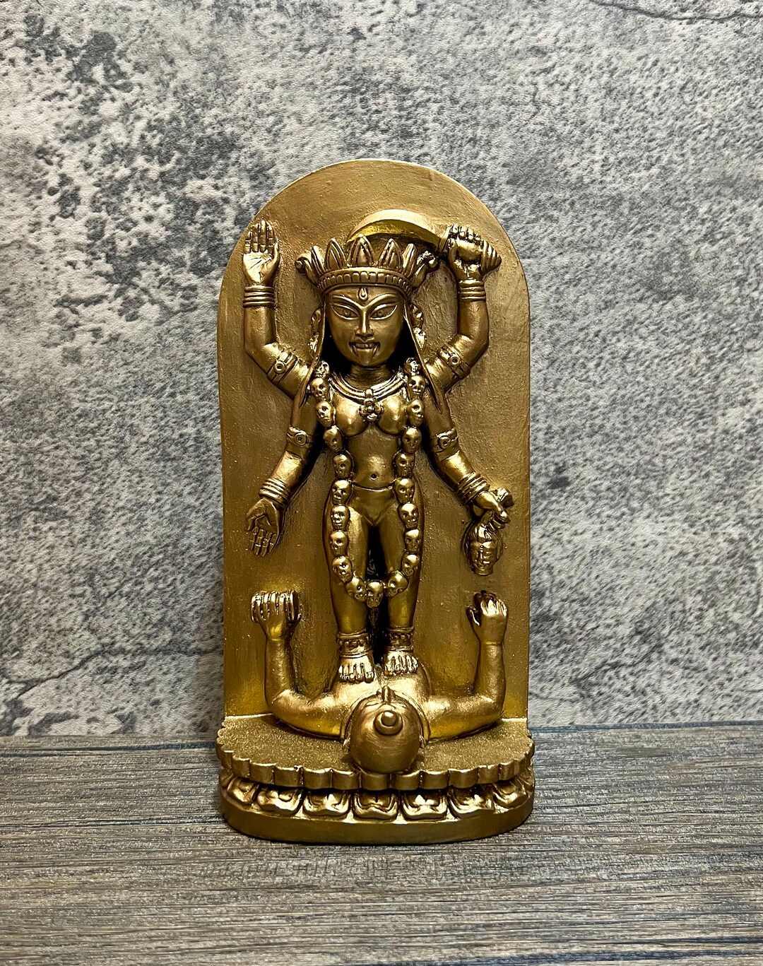 Adyapeath Kali Statue Adya Maa Kali Shiva India Handmade Altar Statue 7 ...