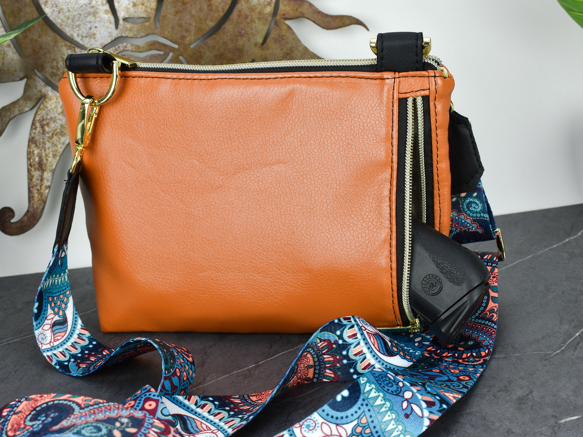 Stylish Conceal Carry Purse Compact Crossbody Purse CCW Sophisticated ...