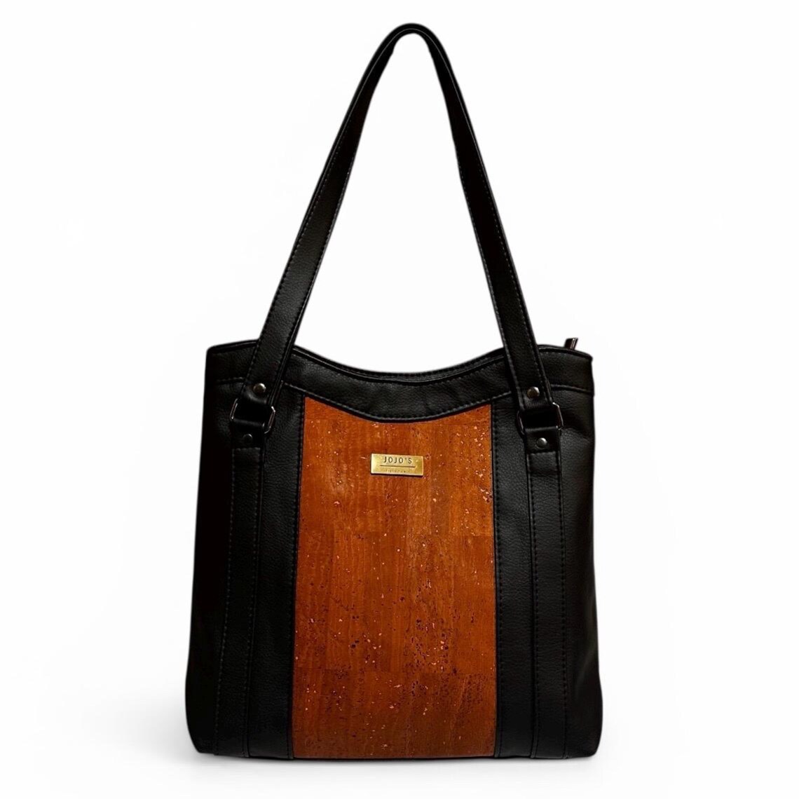 Boho Cork & Faux Leather Satchel Handbag - Etsy