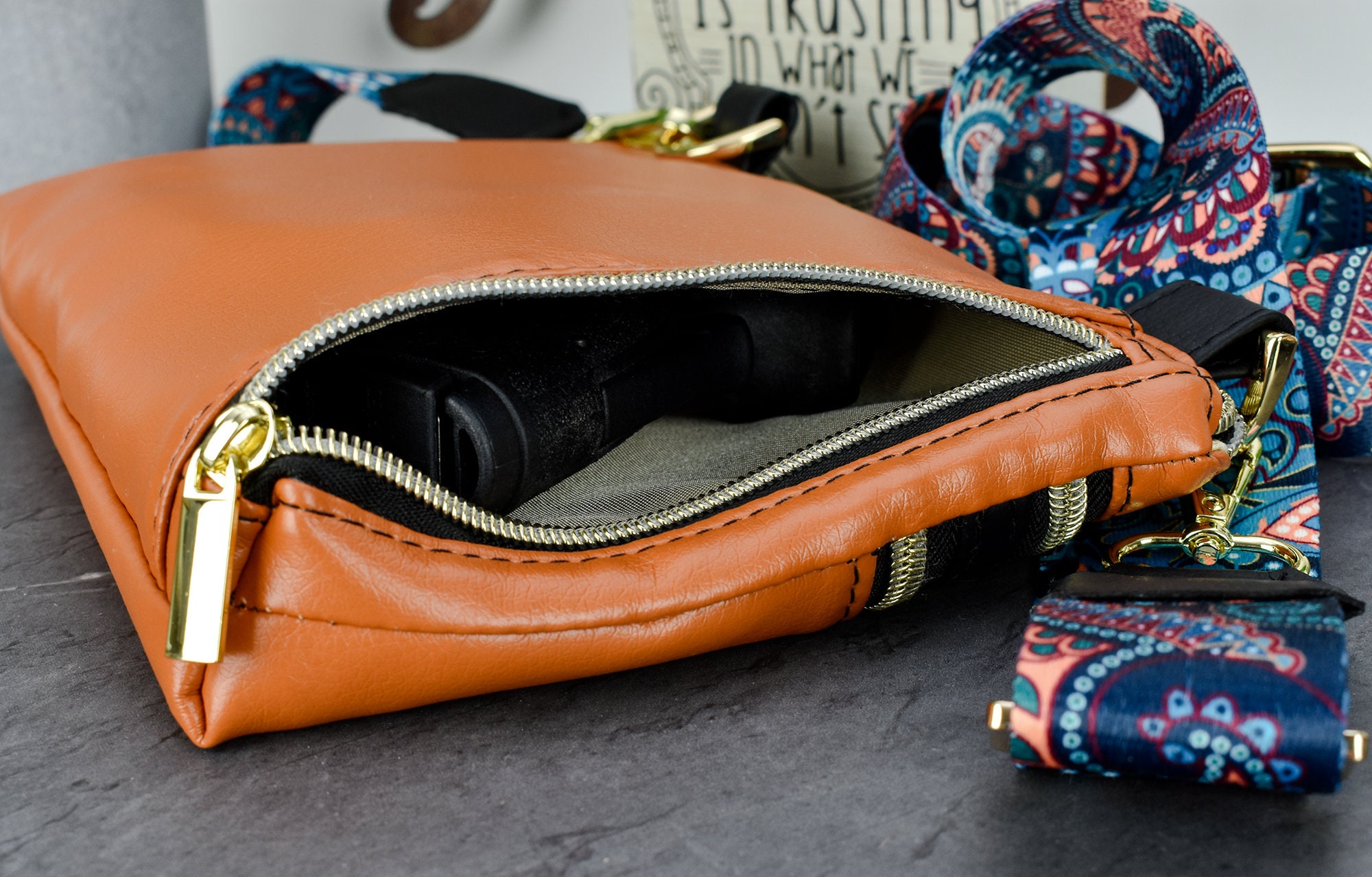 Stylish Conceal Carry Purse - Compact Crossbody Purse - CCW ...