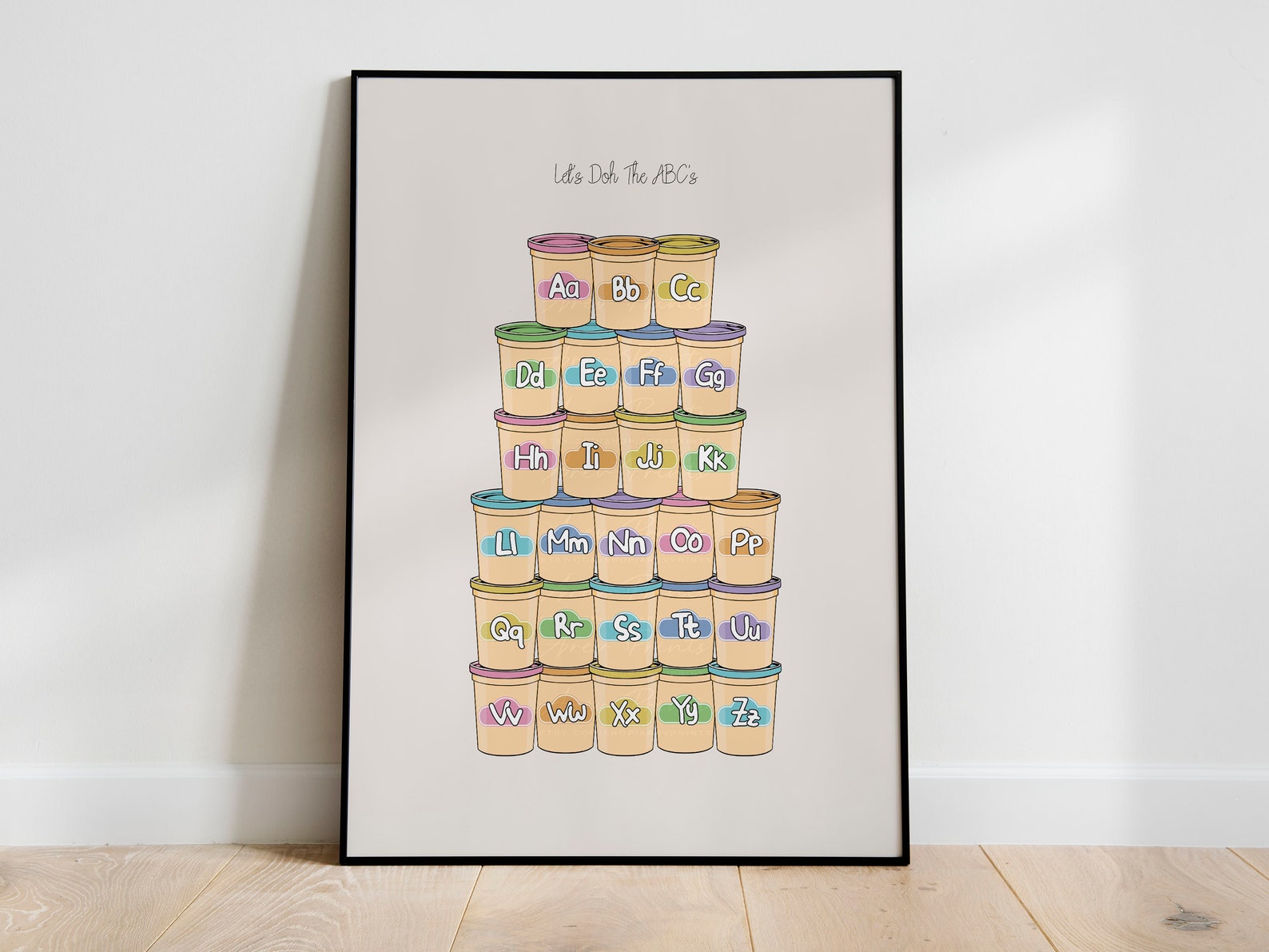 PLAY-DOH Alphabet Rainbow Unicorn ABC Digital Art - Etsy