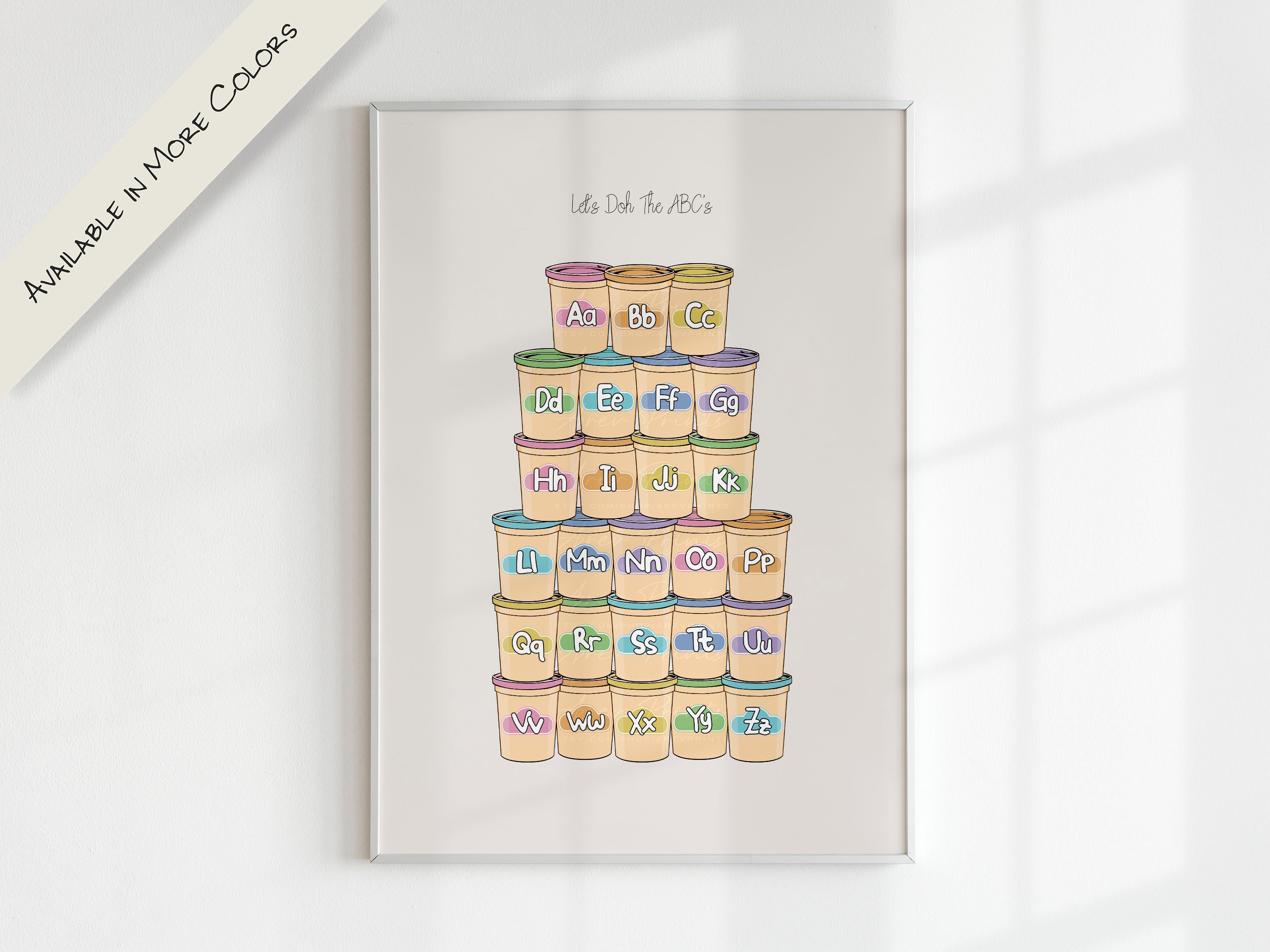 PLAY-DOH Alphabet Rainbow Unicorn ABC Digital Art - Etsy