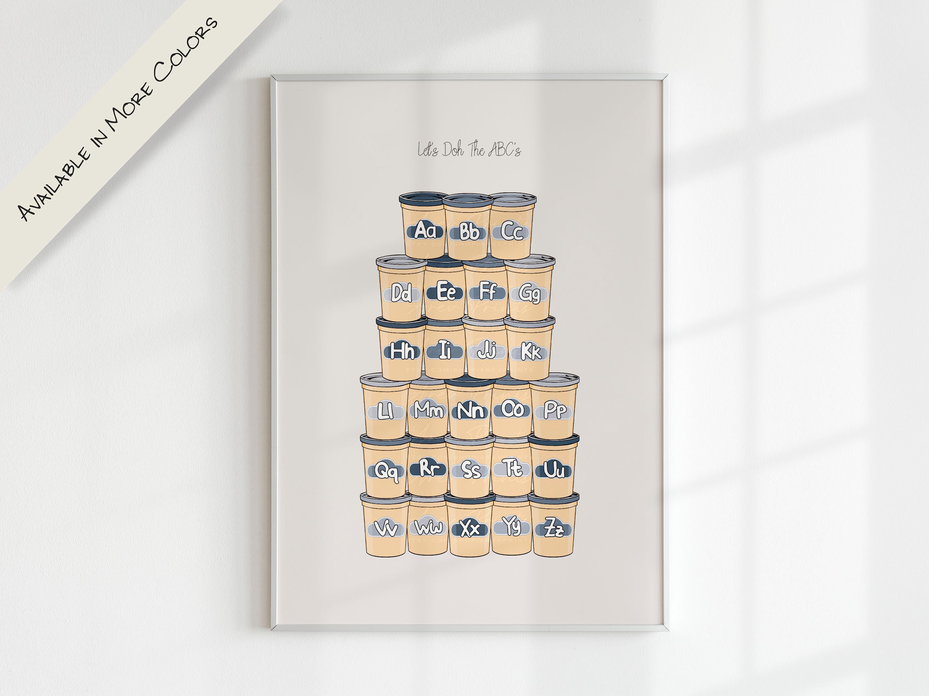 PLAY-DOH Alphabet Blue Pastels Rainbow ABC Digital Art | Educational ...