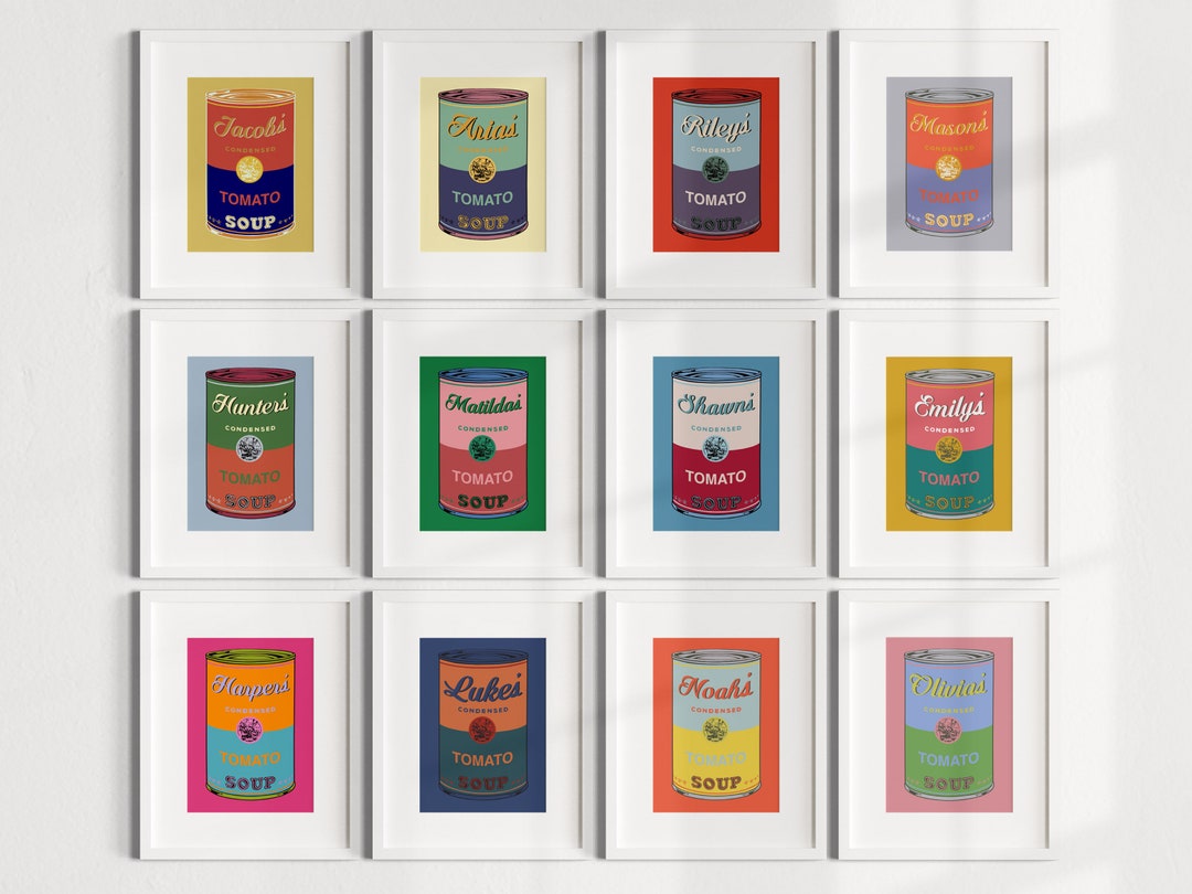 Personalized Warhol Soup Can Print: Custom Pop Art Decor (digital File ...