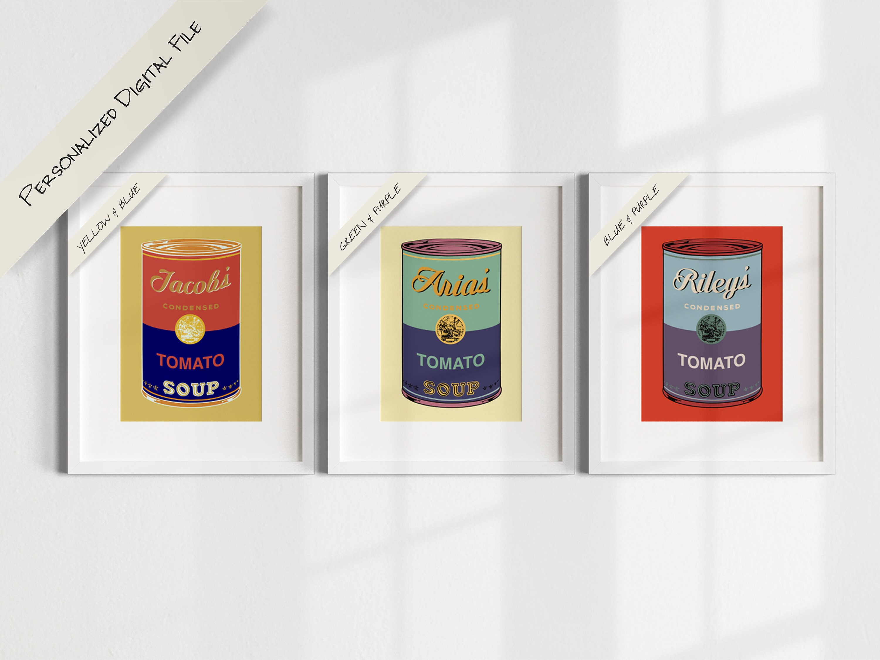 Personalized Warhol Soup Can Print: Custom Pop Art Decor (digital File ...