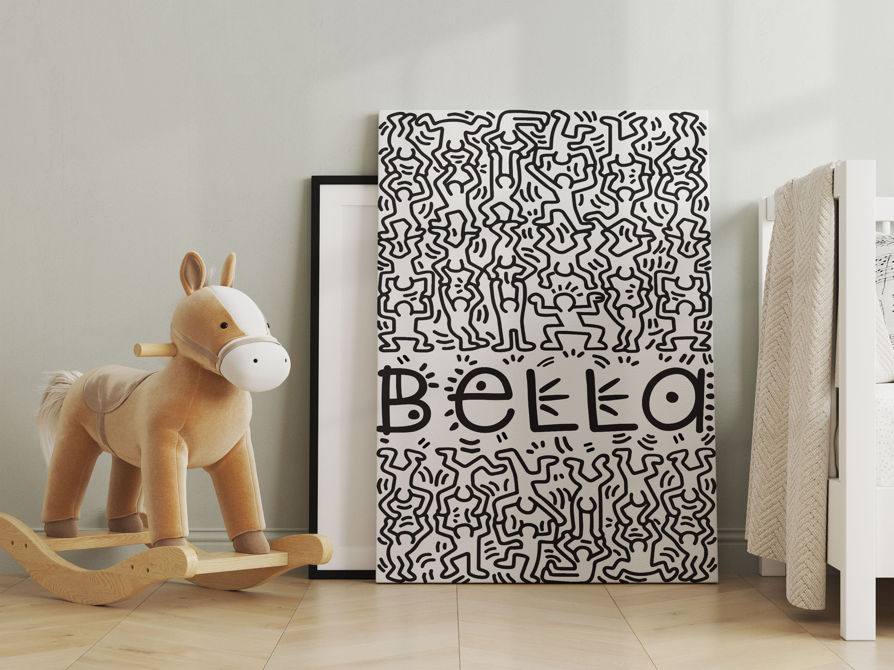 KEITH HARING PERSONALIZED Name Custom Letter Digital Art - Etsy