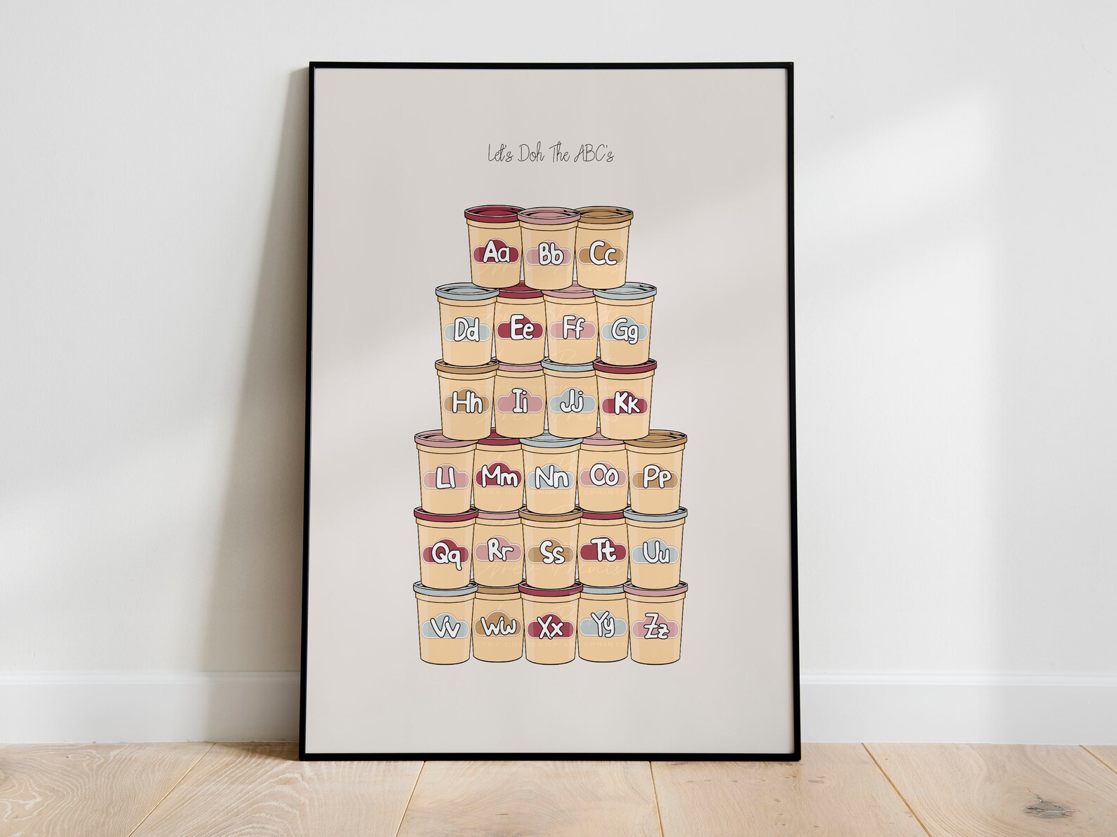 PLAY-DOH Alphabet Pink Pastels Rainbow ABC Digital Art | Educational ...