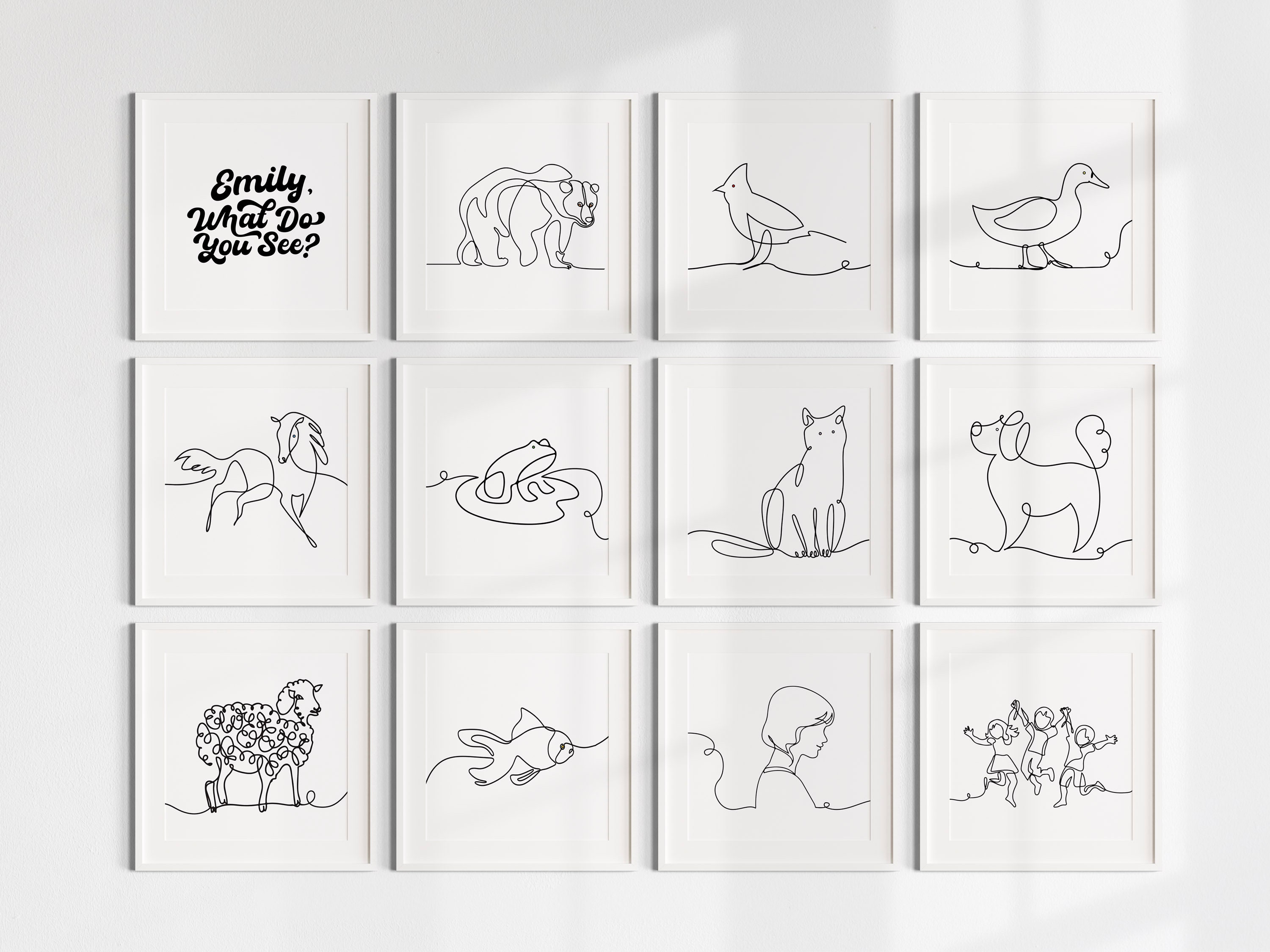 ERIC CARLE PERSONALIZED Custom Name Digital Printable | One Continuous ...