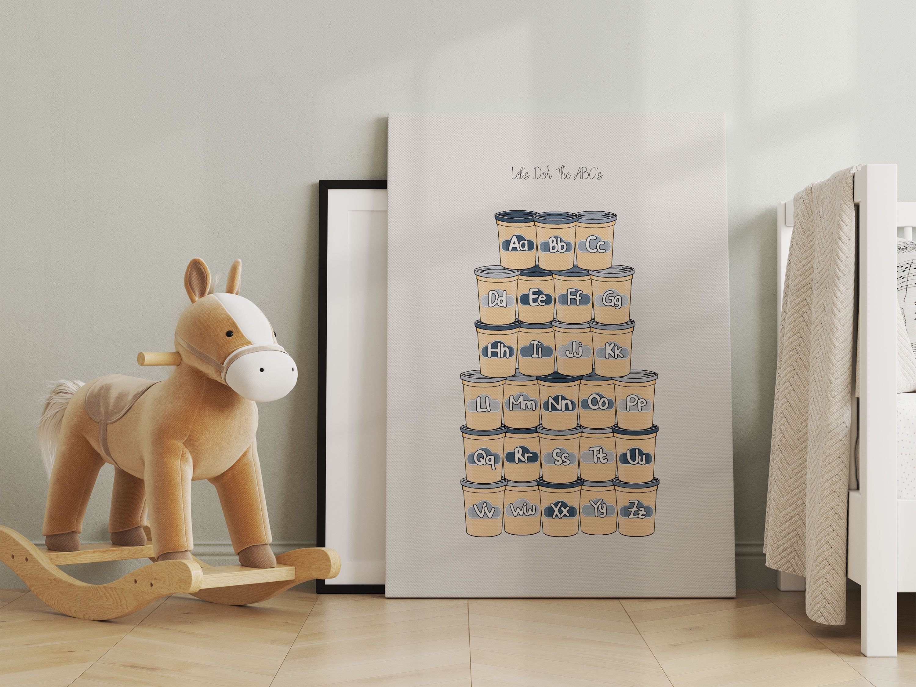 PLAY-DOH Alphabet Blue Pastels Rainbow ABC Digital Art | Educational ...