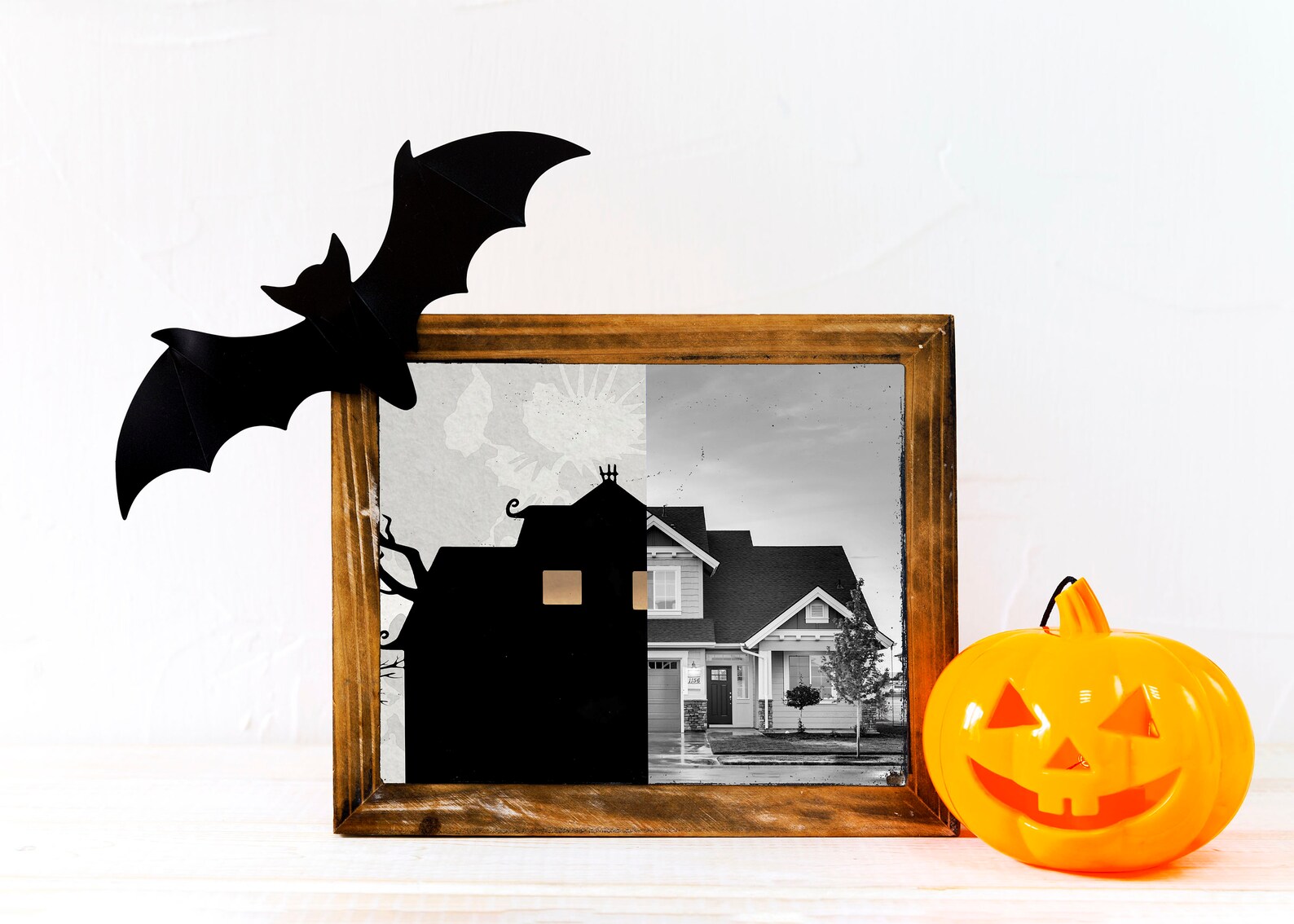 Custom Haunted House Digital Art Portrait | Personalized Name Halloween ...