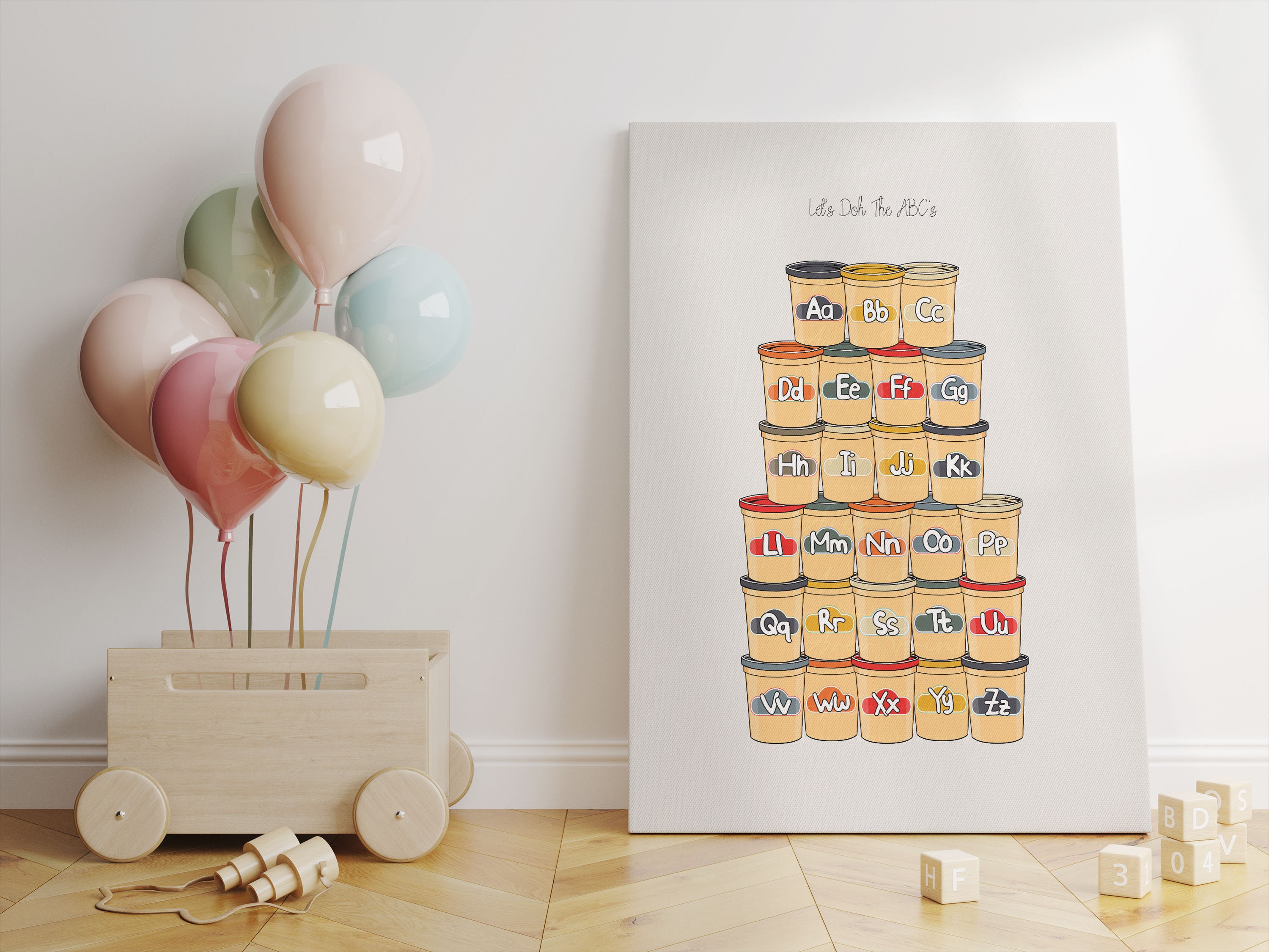 PLAY-DOH Alphabet Bohemian Burnt Rainbow ABC Digital Art Educational ...