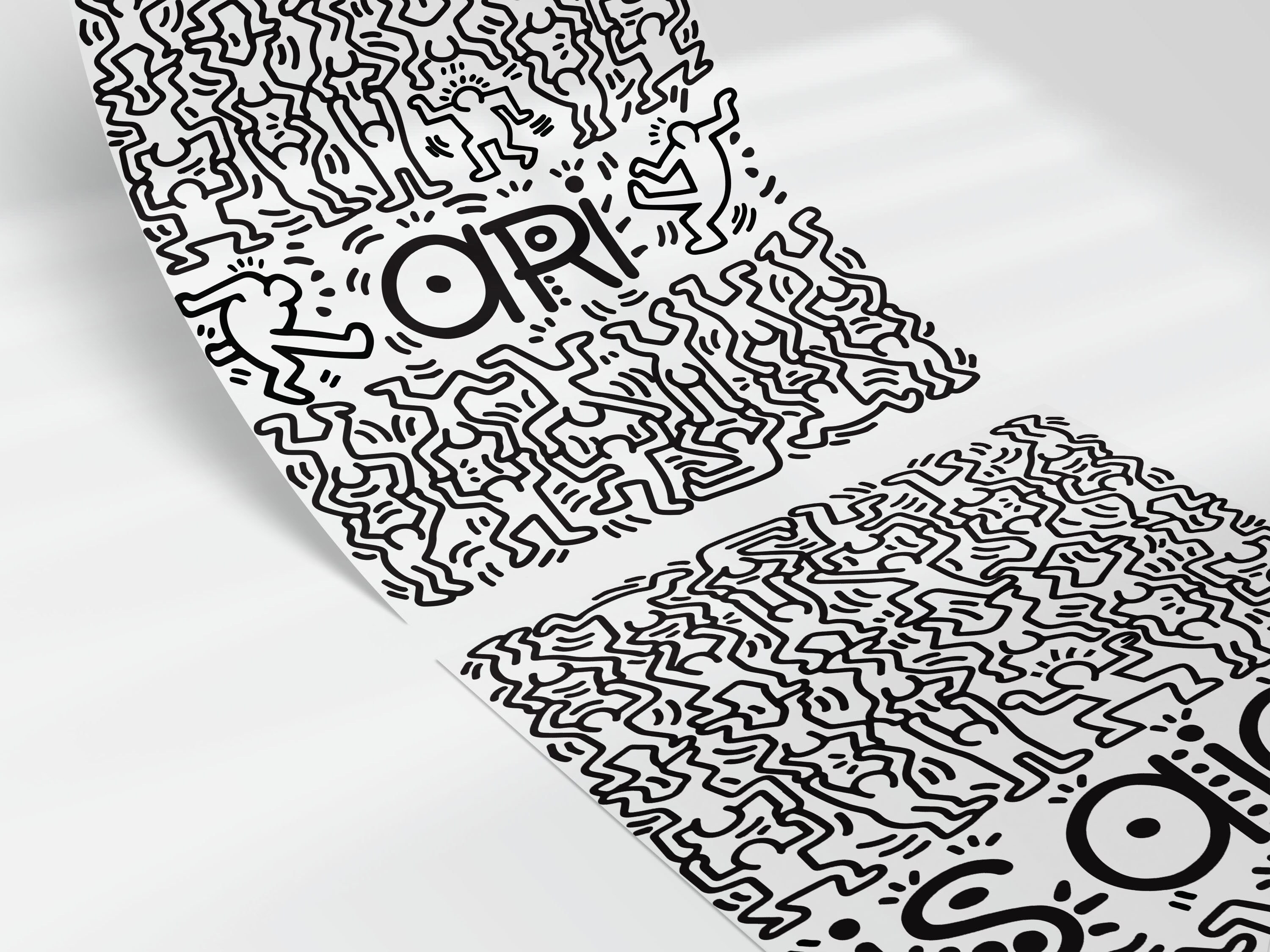 KEITH HARING PERSONALIZED Name Custom Letter Digital Art - Etsy