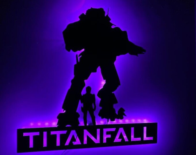 Titanfall Metal LED Floating Wall Sign - Etsy