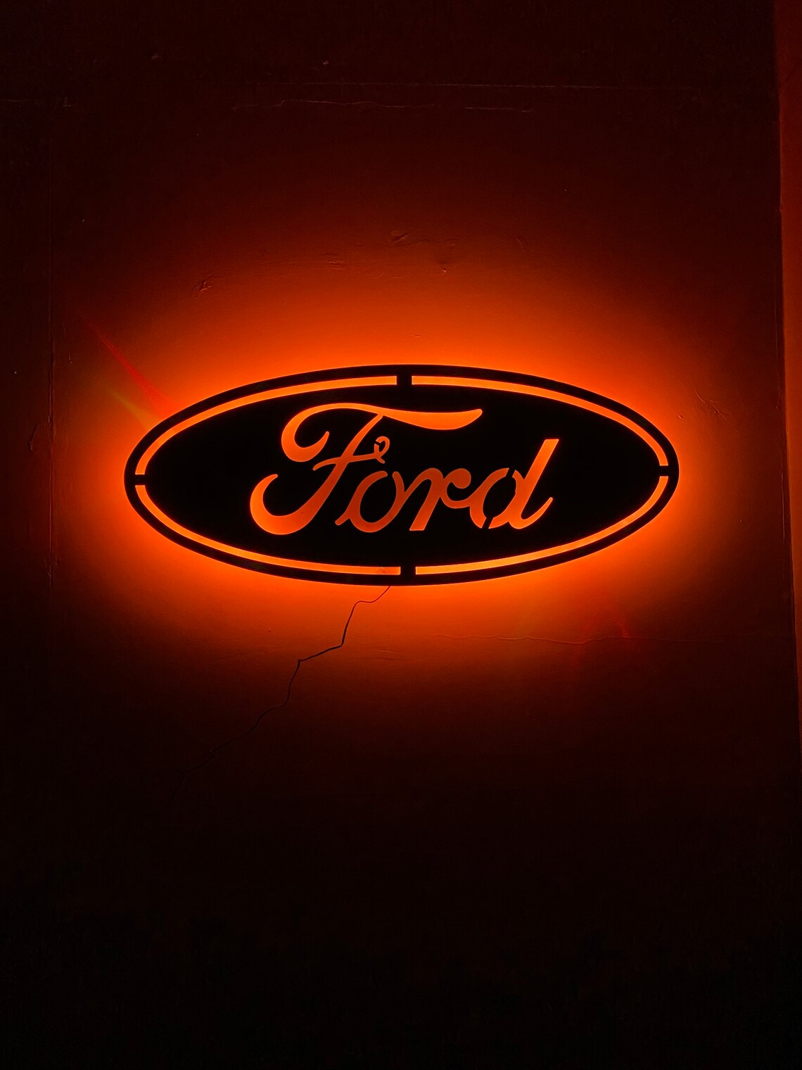 Metal Ford LED Illuminated Wall Sign | Etsy