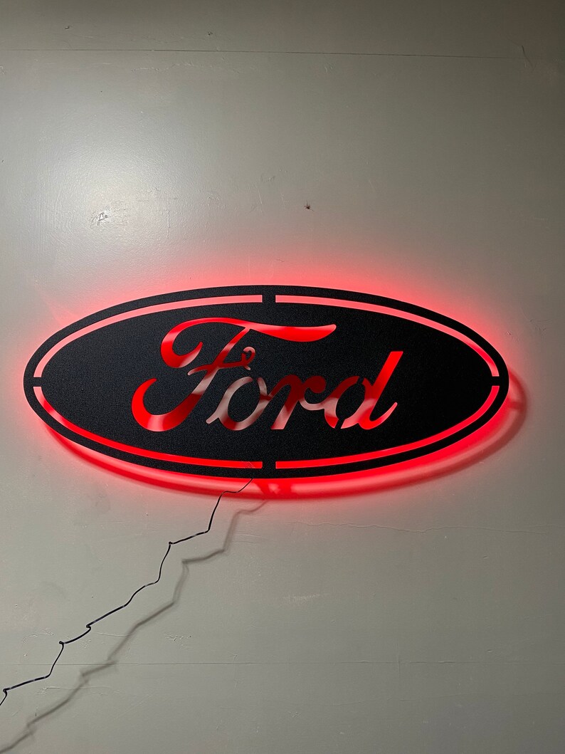 Metal Ford LED Illuminated Wall Sign | Etsy