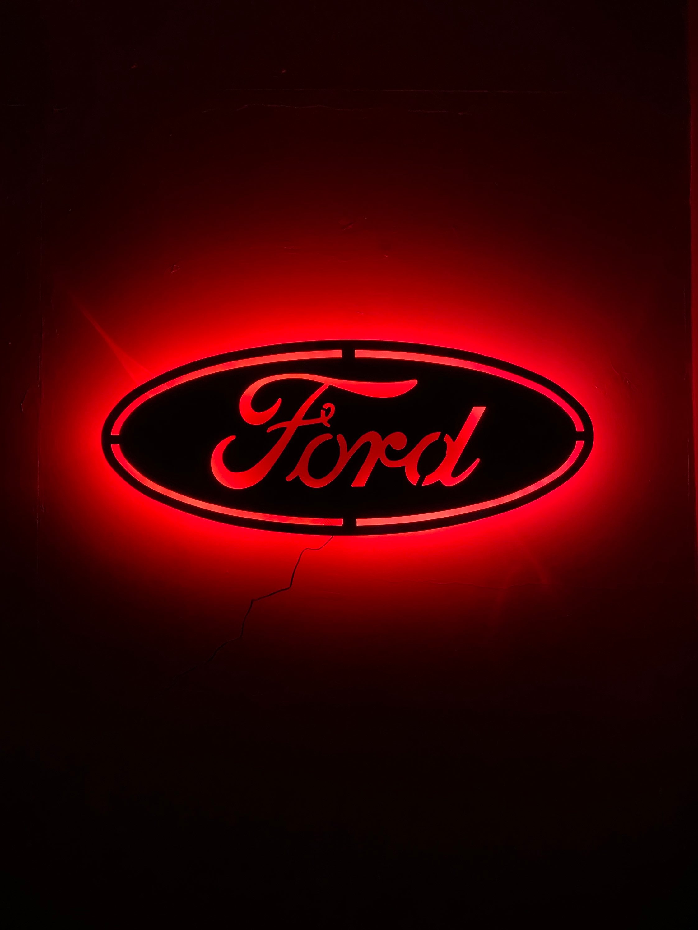 Metal Ford LED Illuminated Wall Sign | Etsy