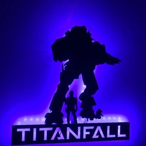 Titanfall Metal LED Floating Wall Sign - Etsy