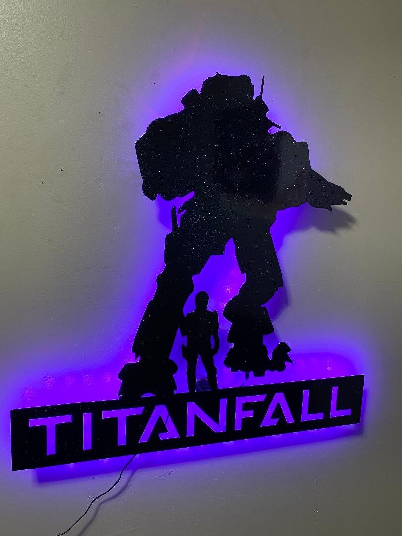 Titanfall Metal LED Floating Wall Sign - Etsy