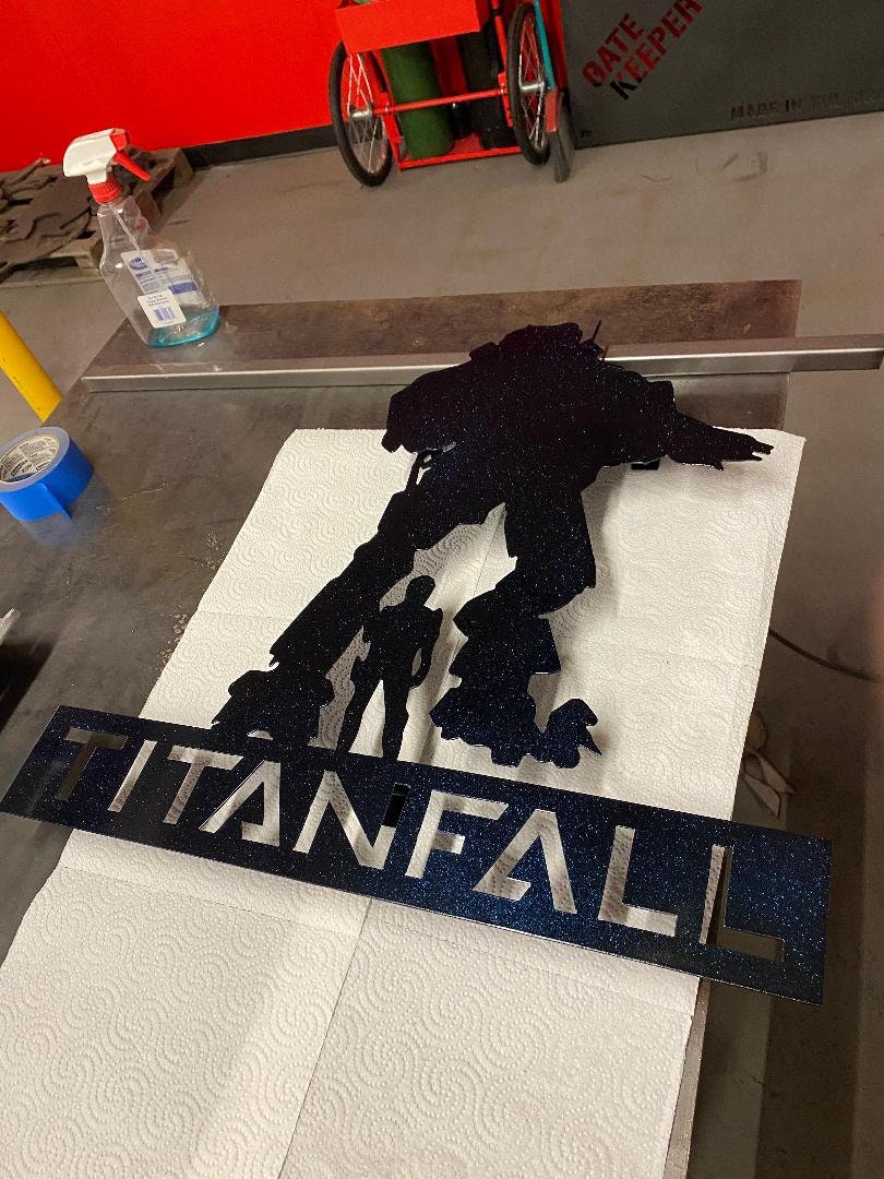 Titanfall Metal LED Floating Wall Sign - Etsy