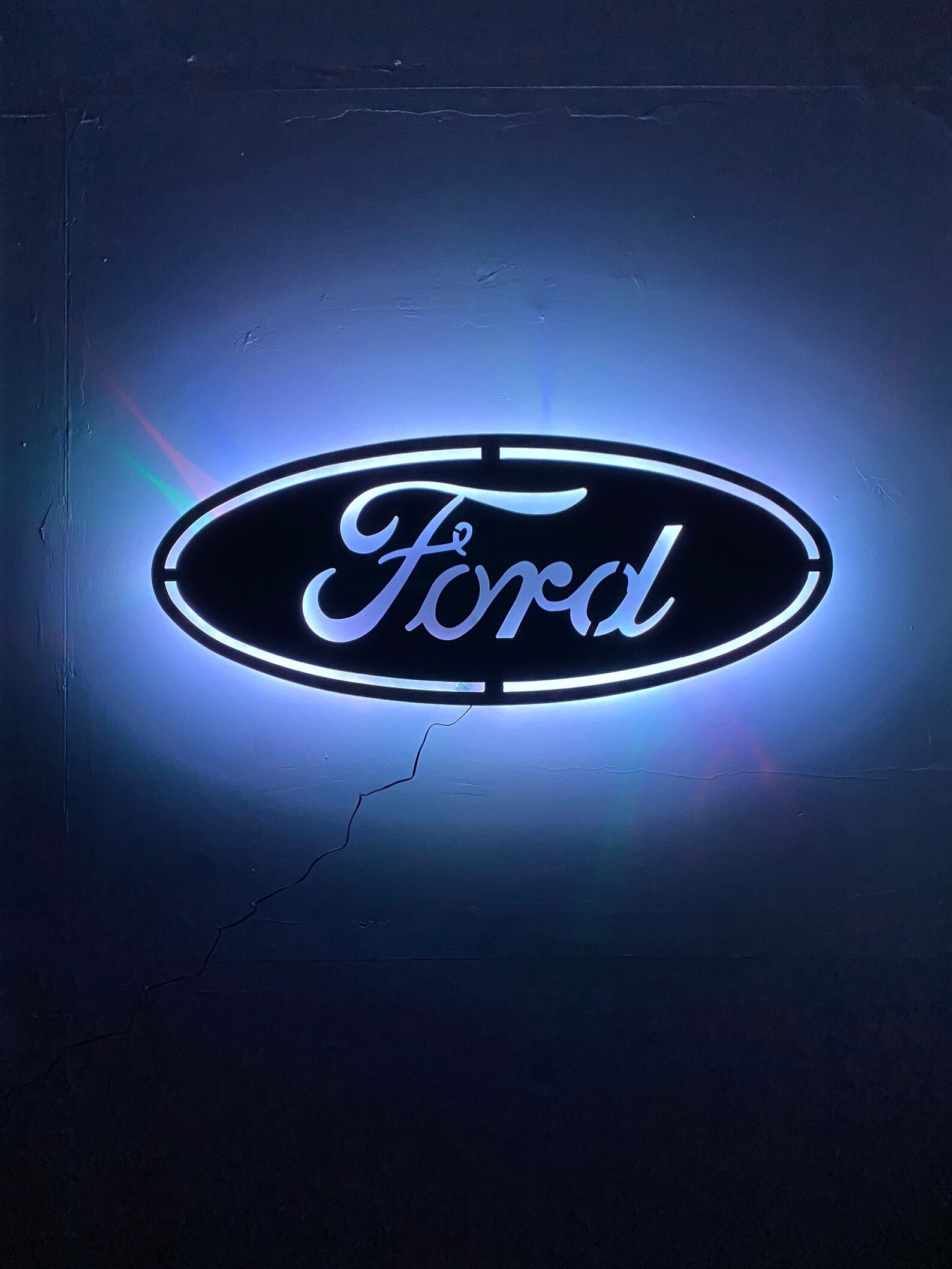 Metal Ford LED Illuminated Wall Sign | Etsy