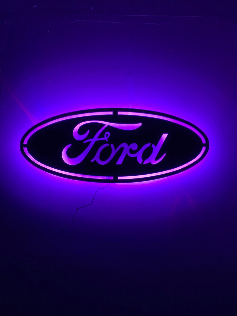 Metal Ford LED Illuminated Wall Sign | Etsy