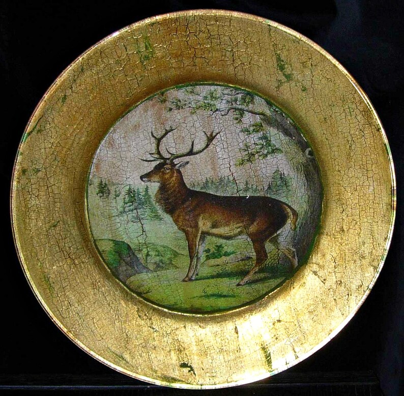 Woodland Animal Decor Plates - Etsy