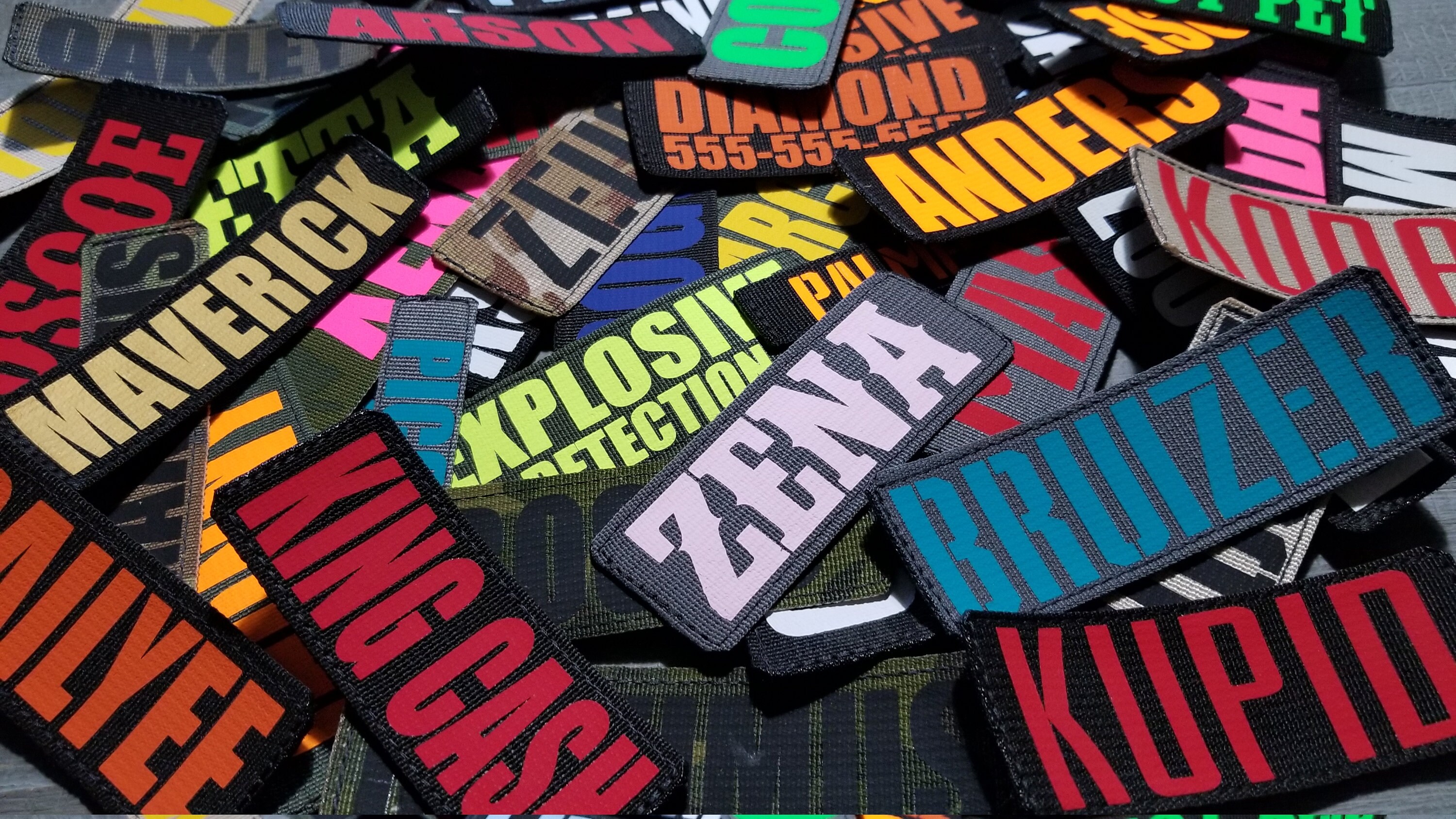 Custom 2 Patches With Hook Material for Harness or - Etsy