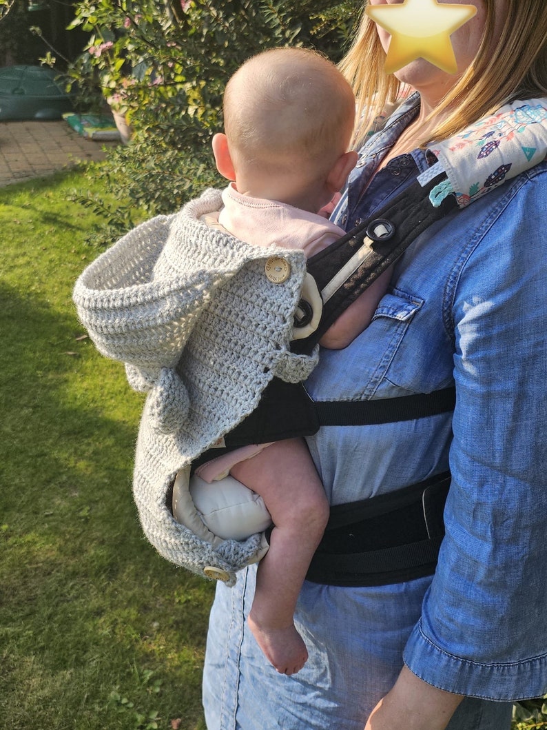 Teddy Bear Crochet Baby Carrier Cover Pattern (instant Download) - Etsy