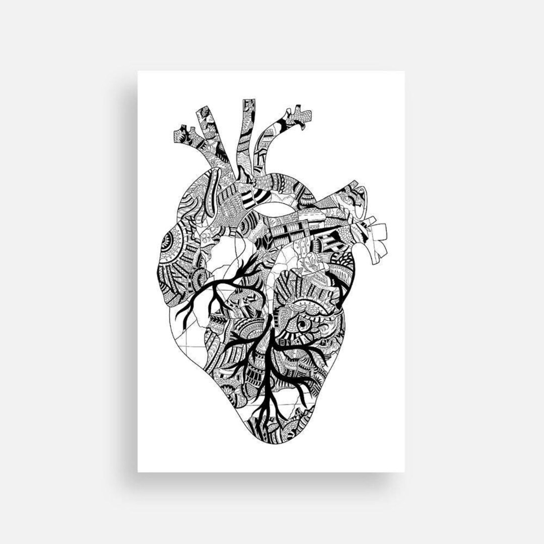 Heart Road Map Collection - Etsy