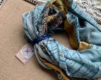 Map of the World Scarf - Etsy