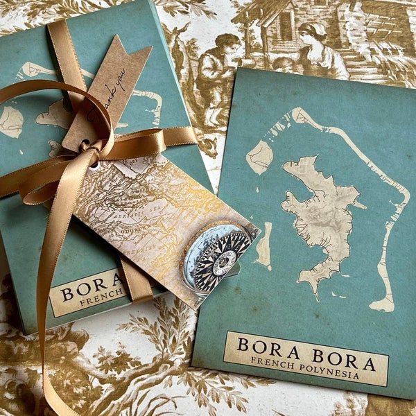 Bora Bora Map - Etsy