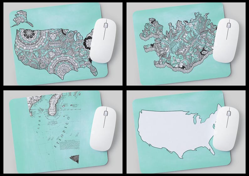 Travel Art Mouse Pad - Etsy